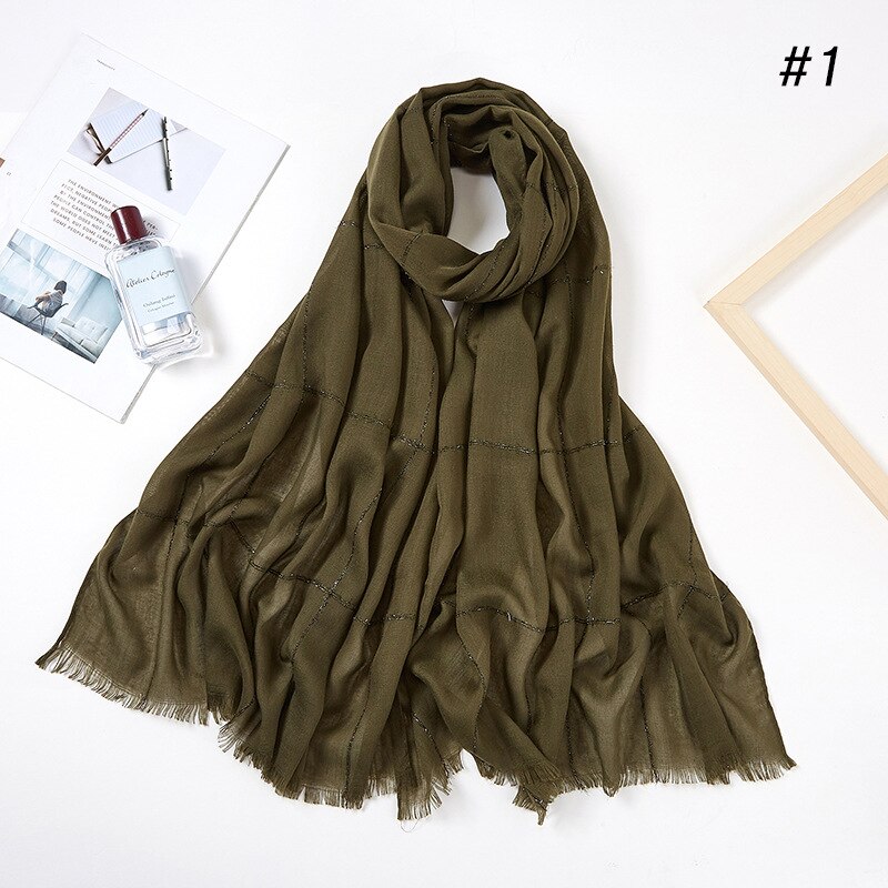 Classic Plaids Tartan Cotton Muslim Hijab Scarf fo... – Vicedeal