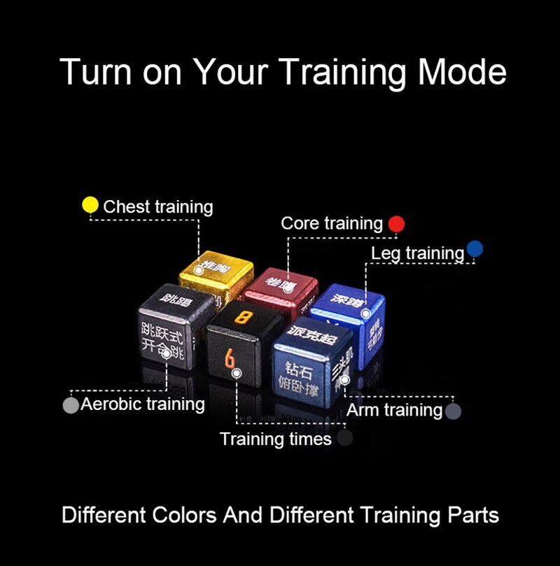 Fitness Dice Advanced Alloy Portable Fun Cube Thro... – Grandado