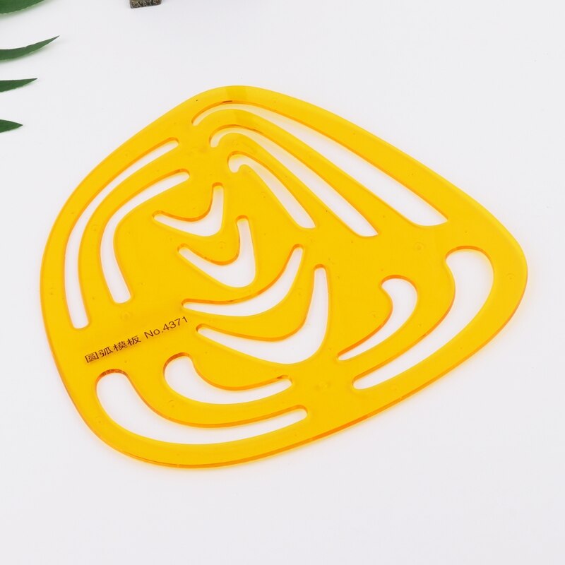 K Resin Irregular Arc Drawing Template Ruler Engin... – Vicedeal