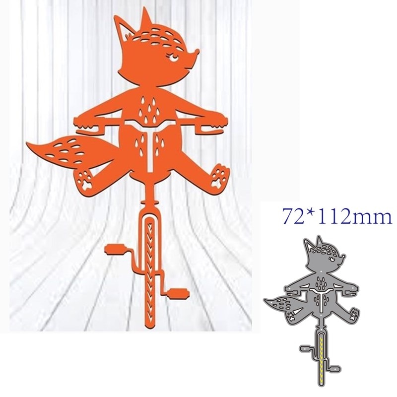 metal cutting dies cut die mold Animal fox decorat... – Grandado