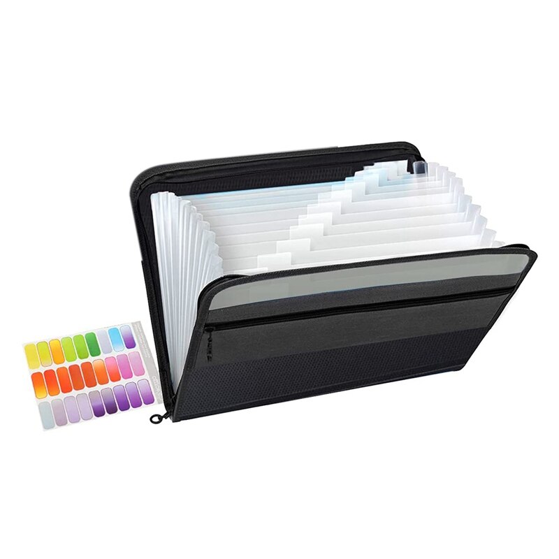 13 Pockets Expanding File Folder A4 Plastic Docume... – Grandado