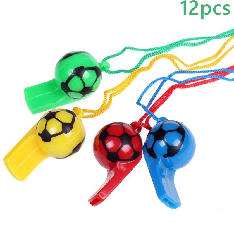 12pcs Soccer Football Sports Party Favors Whistles... – Grandado