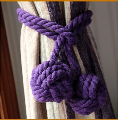 1Pc Handmade Weave Tassels Curtain Tiebacks Silver... – Grandado