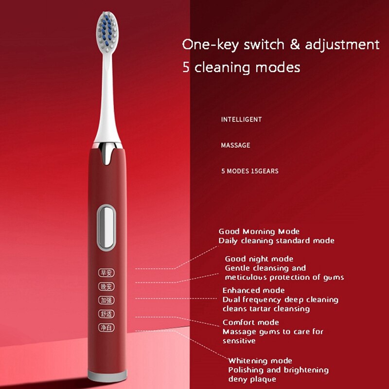 Rechargeable Electric Toothbrush Ultra Sonic Power... – Vicedeal