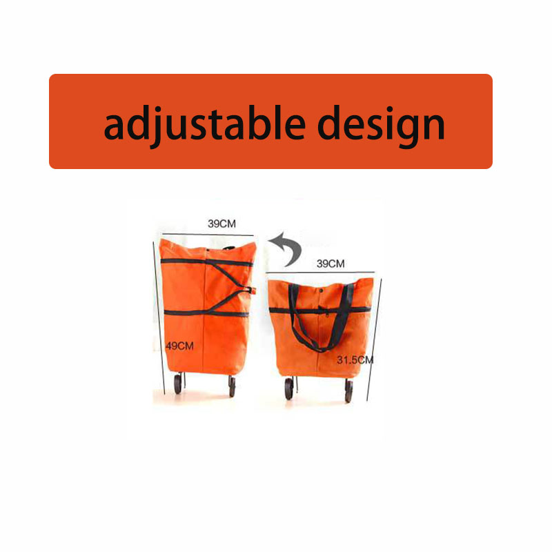 Folding Shopping Cart with Wheels Standing Stretch... – Grandado