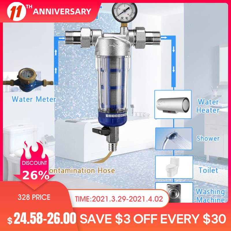 1 ''Tot 3/4'' Pre-Filter Centrale Hele Huis Grote ... – Vicedeal