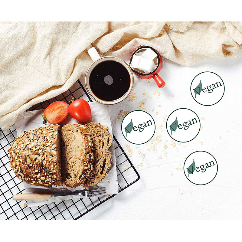 Vegan Voedsel Rotatie Labels 1.5 Inch-Ronde Cirkel... – Vicedeal