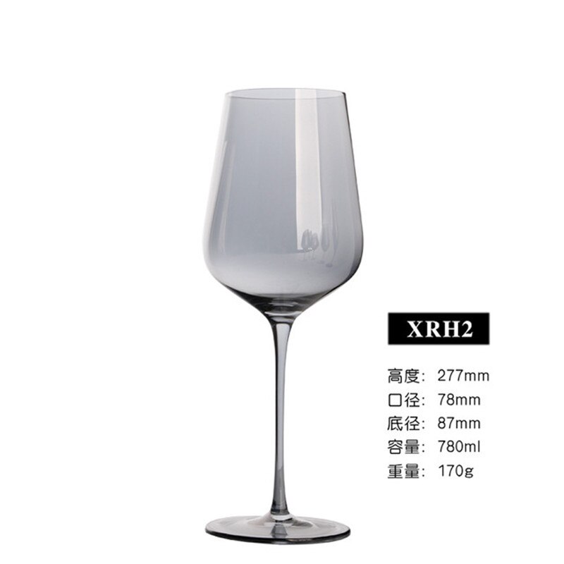 2Pcs Dream Oblique Mouth Red Wine Glass Cup Gilt G... – Grandado