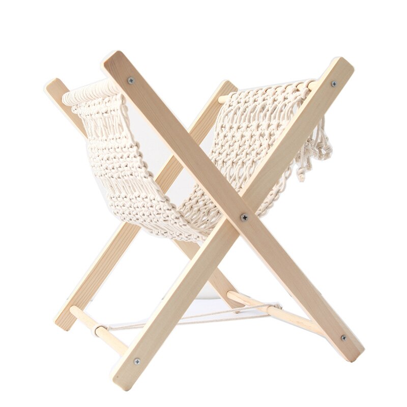 Hand-woven Cotton Rope Magazine Storage Rack Foldi... – Grandado