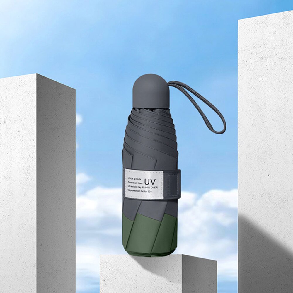 Mini Paraplu Capsule 5-Stage 6 Ribben Navy Groen B... – Grandado