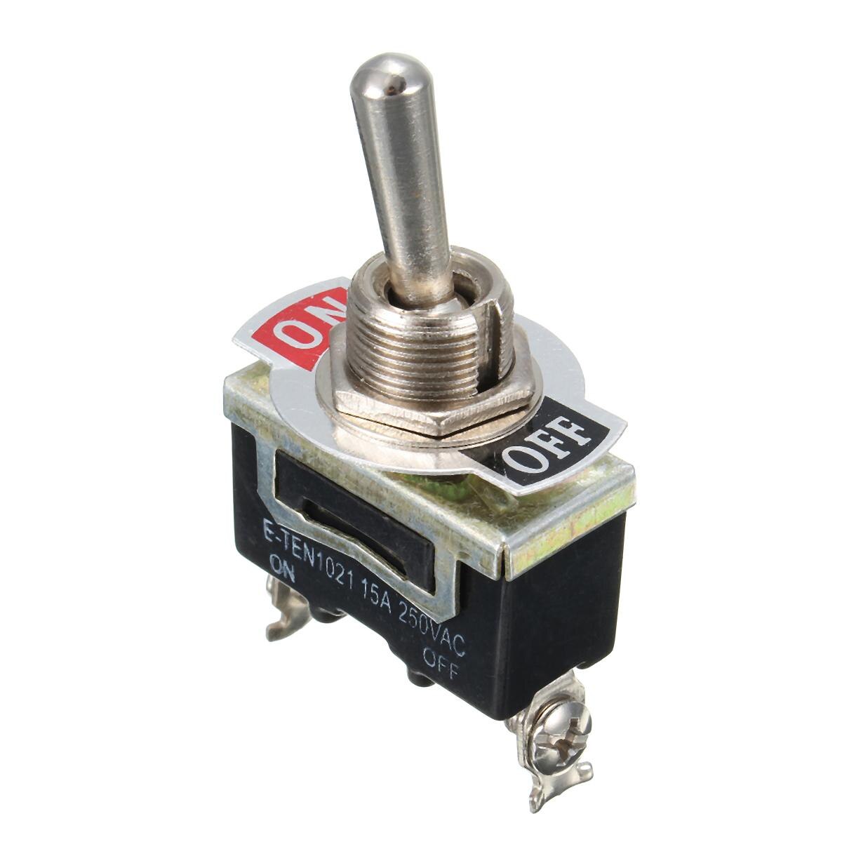 5Pcs x SPST 2Pin Heavy 15A 250V ON/OFF Rocker Togg... – Vicedeal
