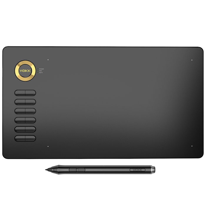 VEIKK A15 10 X 6 Inch Digital Drawing Tablet 0.9cm... – Vicedeal
