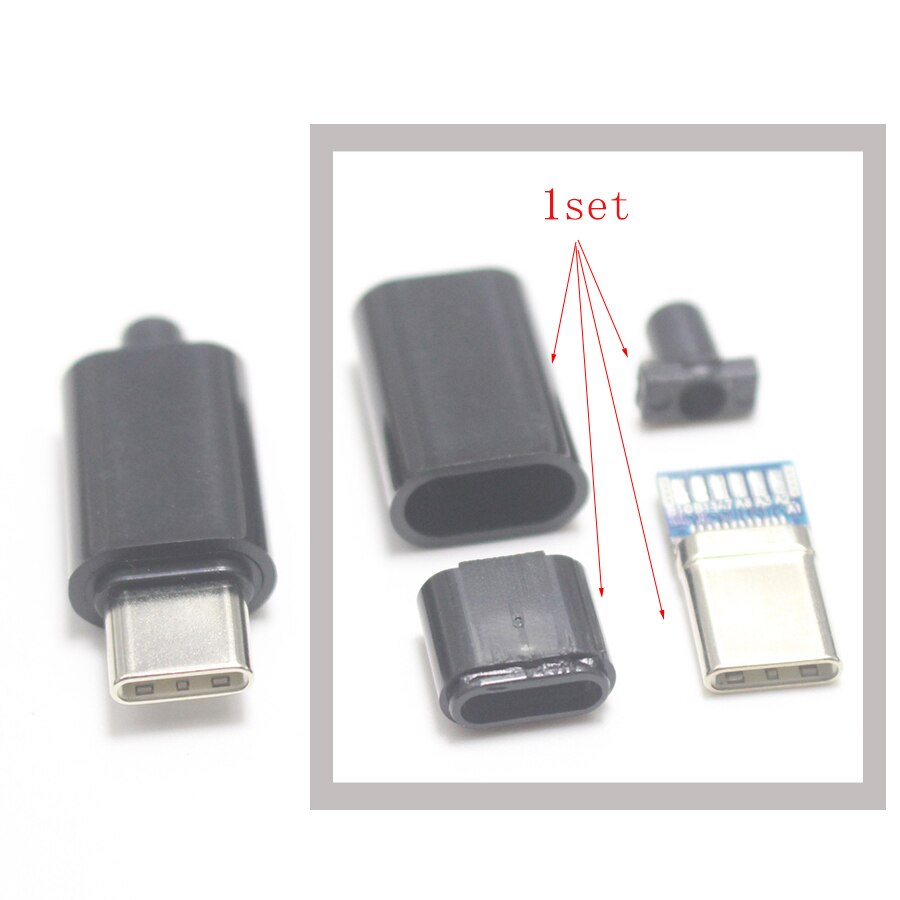 1set DIY 24pin USB-C USB 3.1 Type C USB-C Male sol... – Grandado