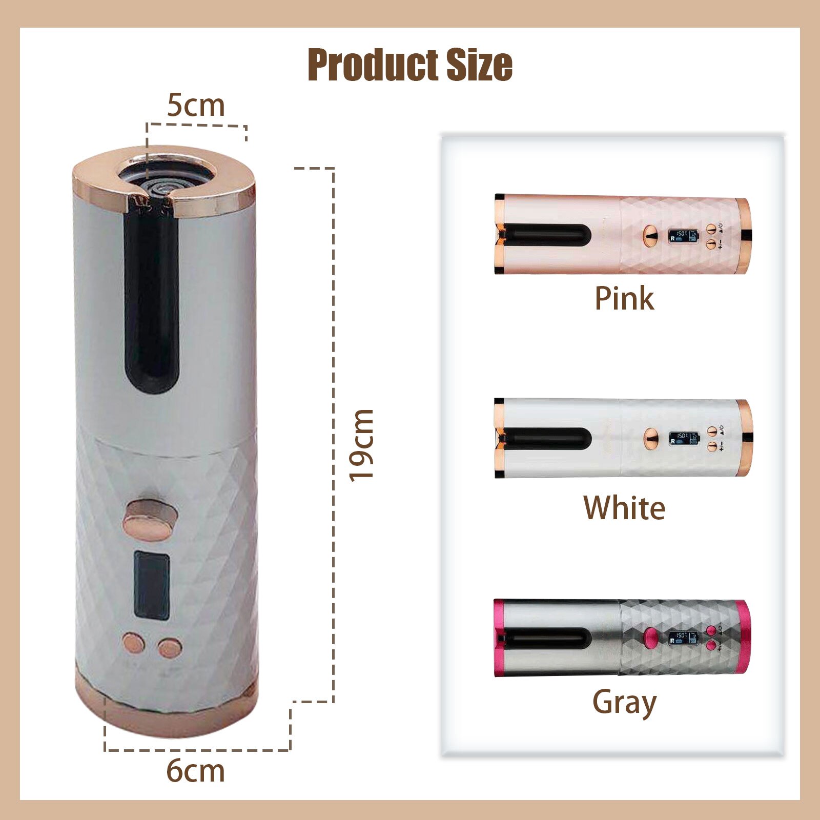 Automatic Curling Iron USB Wireless Portable Recha... – Vicedeal