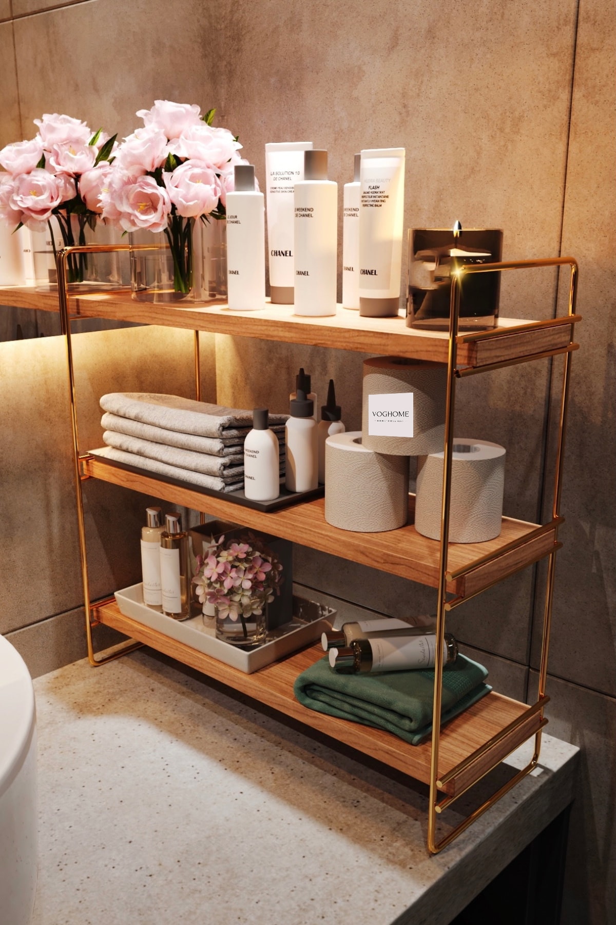 Kosmetisk hylde badeværelse skrivebord opbevaring ... – Grandado