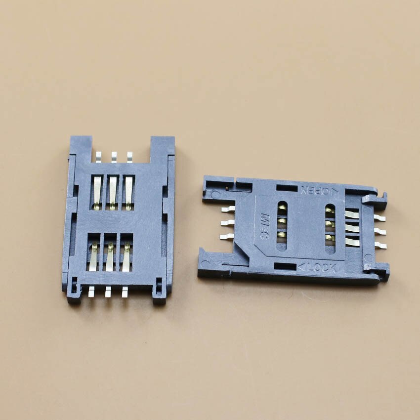 YuXi SIM Card holder 6P SMT TF Memory Card Socket ... – Grandado