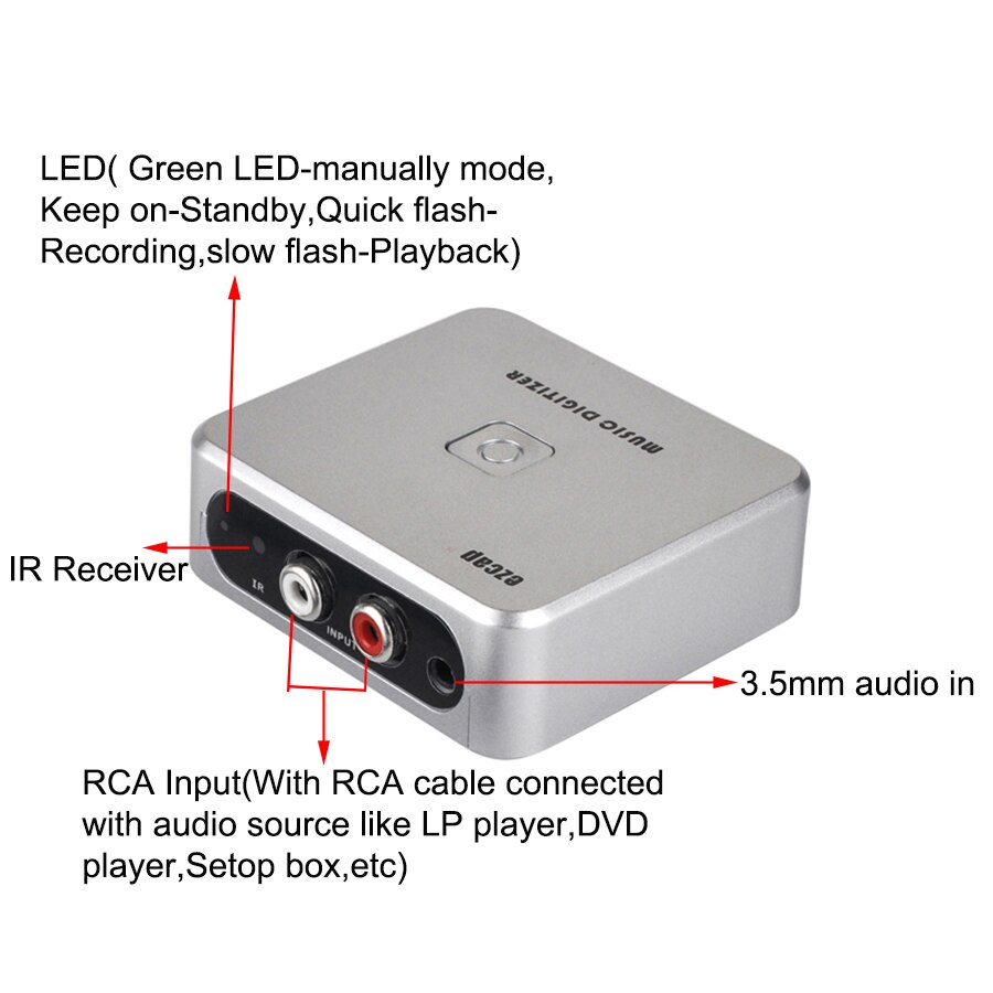 EZCAP 241 Music Digitizer Audio Capture Recorder B... – Vicedeal