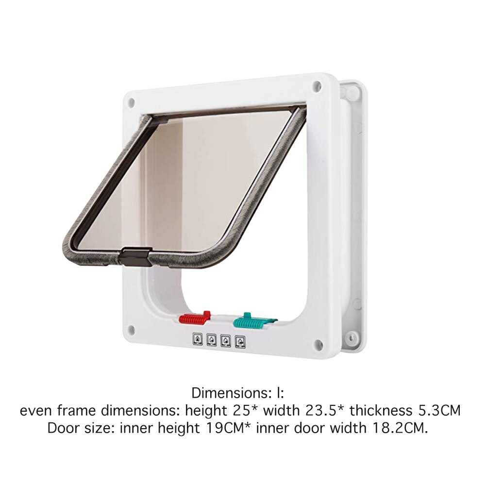 Cat Dog Flap Door Animals Small Dog Gate Flap Pet ... – Grandado