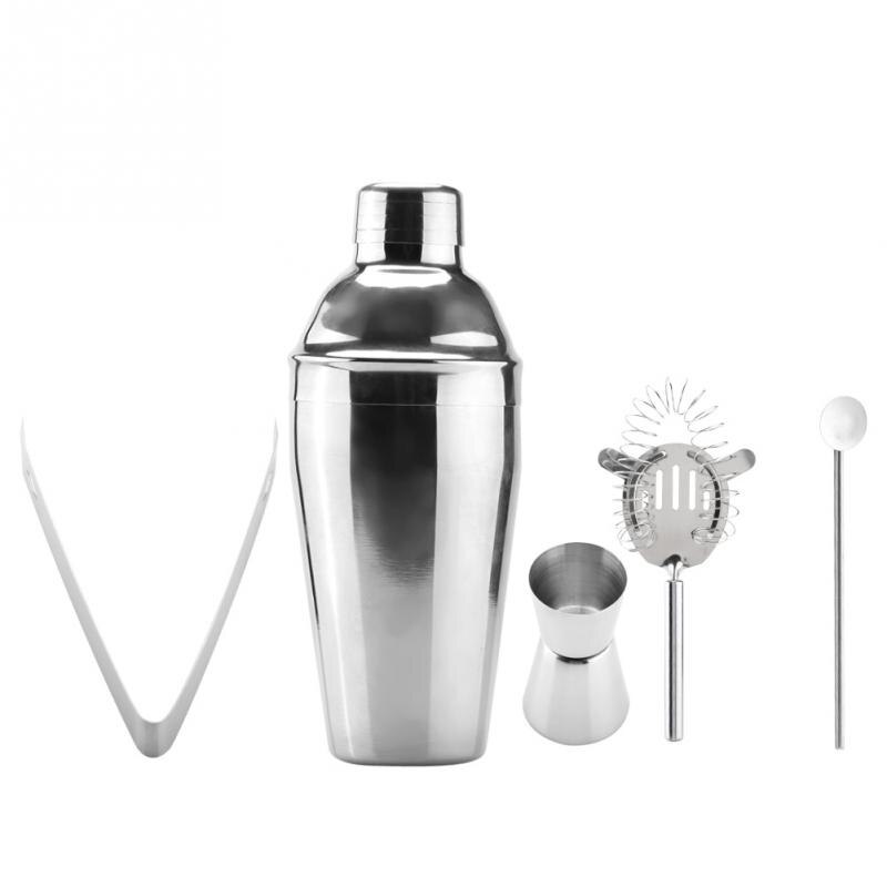 5 st rostfritt stål cocktailshaker mixer drink bar... – Vicedeal