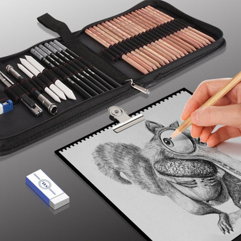 Sketch Pencil Set Sketching Drawing Kit Wood Penci... – Grandado Sketch Pencil Set Sketching Drawing Kit Wood Penci... – Grandado