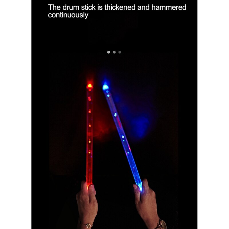 LED Light Up Drumsticks 15 Gradient Colorful Light... – Grandado