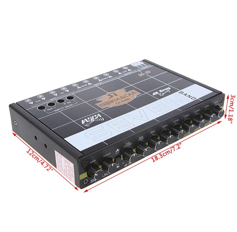 Auto 7 Band Equalizer Gemodificeerde Auto Eq Equal... – Grandado