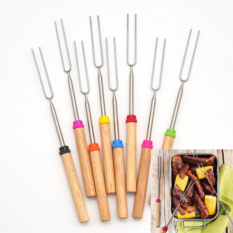 8pcs Colorful Barbecue Extendable Forks Adjustable... – Vicedeal