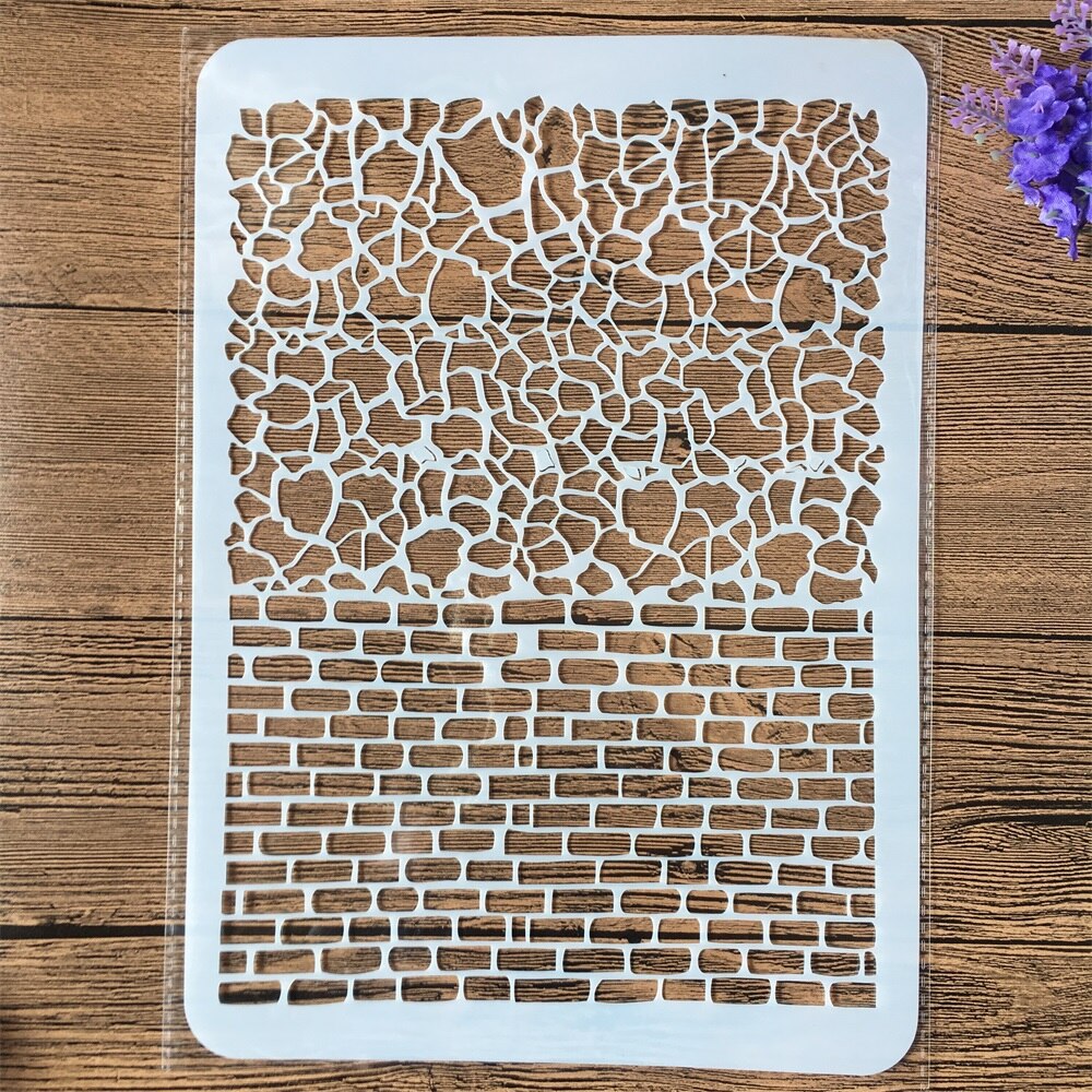 1Pcs A4 Brick Mosaic DIY Layering Stencils Wall Pa... – Vicedeal