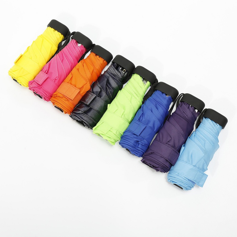 Mini Five-folding Non-automatic Travel Umbrella 6 ... – Grandado