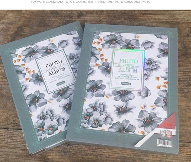 7 Inch 200 Retro Flower Photo Album Pattern Large-... – Vicedeal