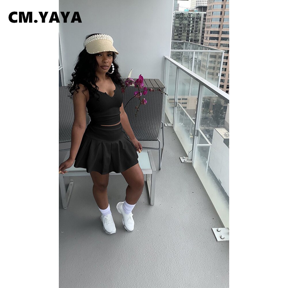 CM.YAYA Active Women Two 2 Piece Set Outfit 2022 S... – Vicedeal