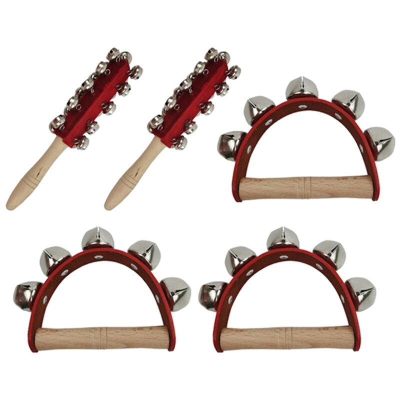 5Pcs Christmas Hand Bell Set Hand Bell Musical Ins... – Grandado