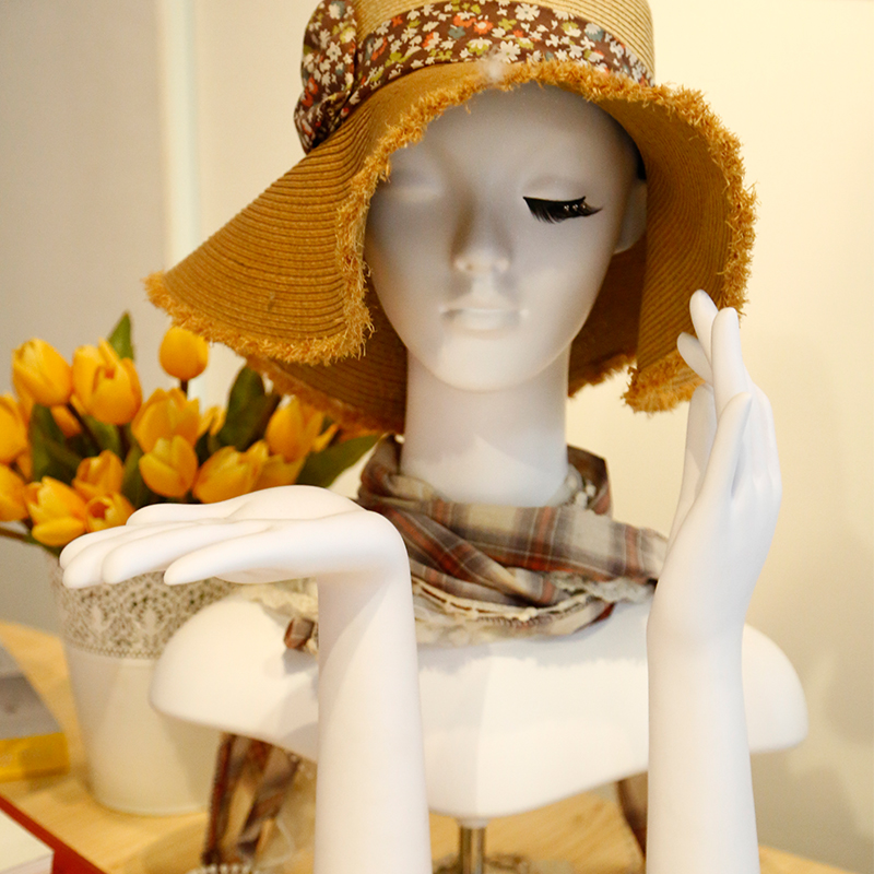 D30 white Head mannequins for female Hat long/shor... – Grandado