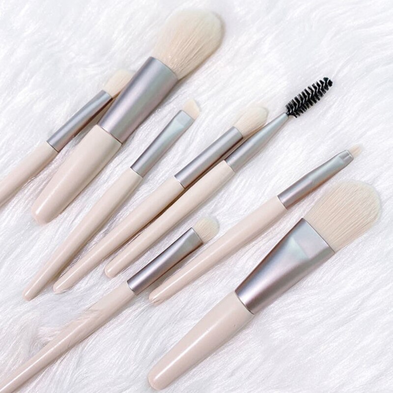 8 Pcs Mini Travel Make-Up Borstel Set Borstels Oog... – Vicedeal