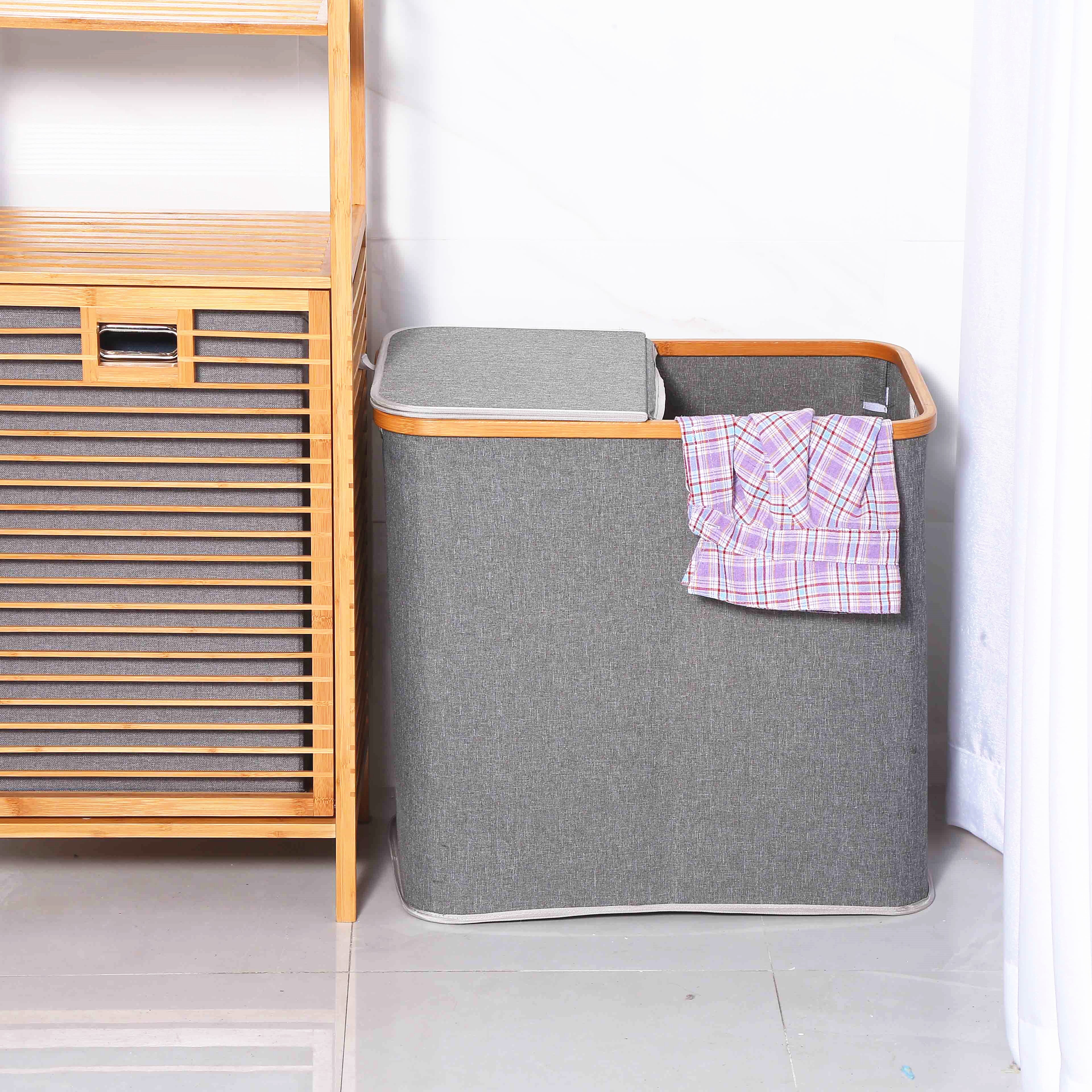 Shushi Dubbele Wasmand Met Deksel Grote Bamboe Vui... – Vicedeal