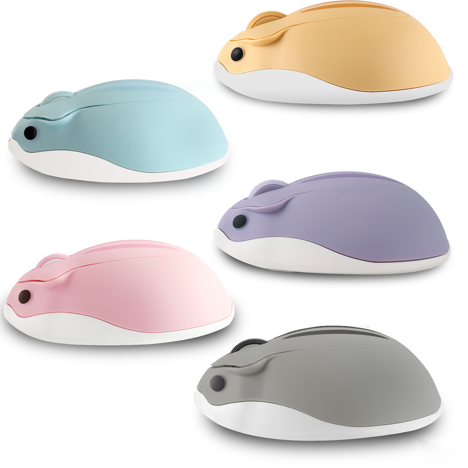 CHUYI 2.4G Wireless Optical Mouse Cute Hamster Car... – Grandado