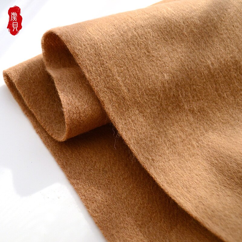 Camel wool scarf women narrow small cashmere scarv... – Grandado