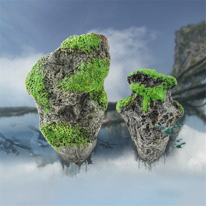 Aquarium Fish Tank Floating Rock Suspended Stones ... – Grandado