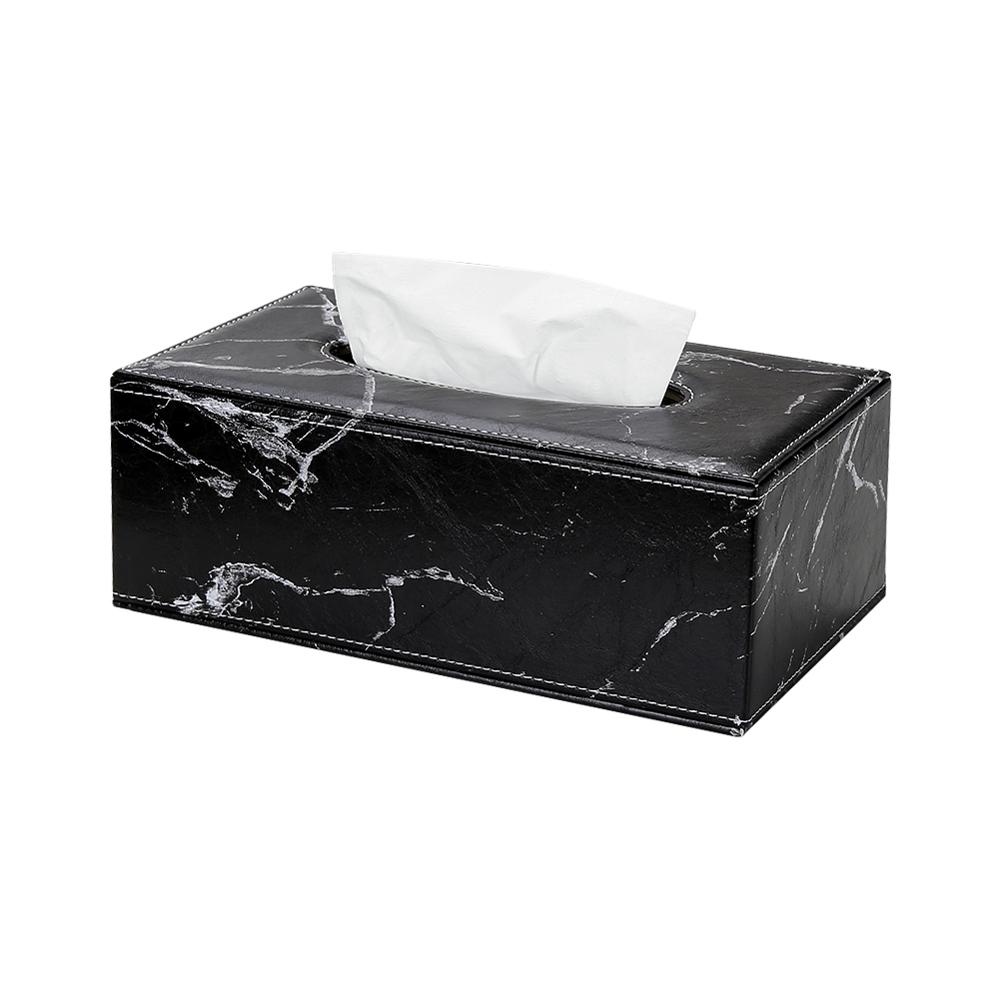 ! L Size Marble Faux Leather Tissue Box Cover Hold... – Grandado
