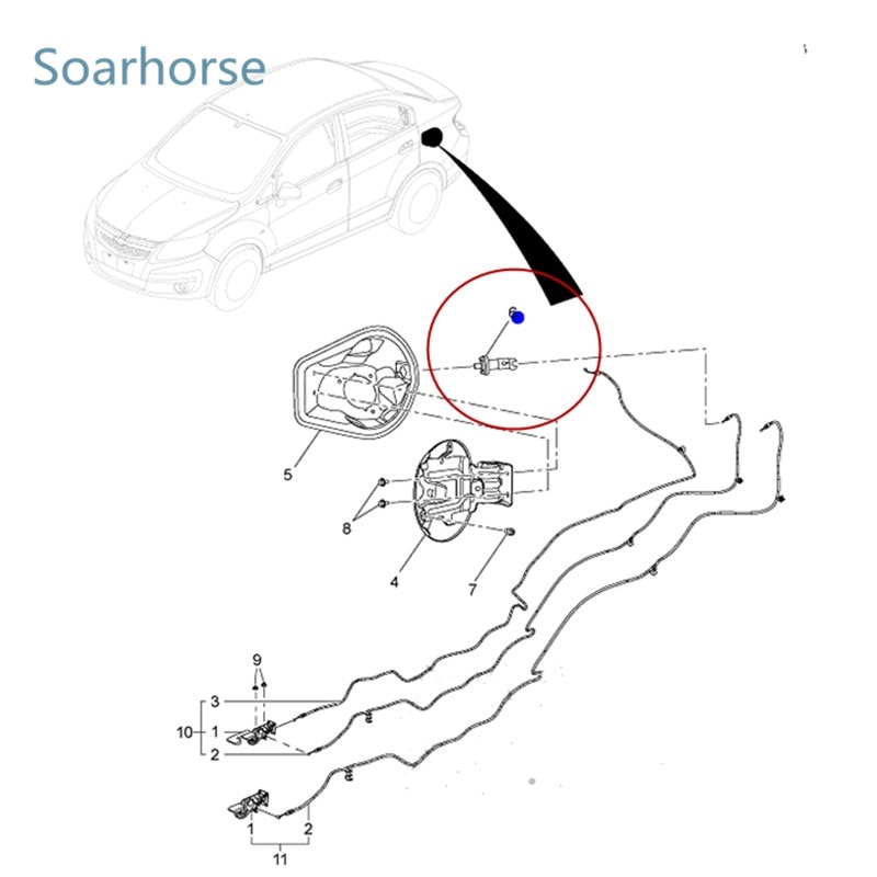 Gas Fuel Tank Filler Door Latch For Chevrolet Aveo Pontiac Wave G3 ...