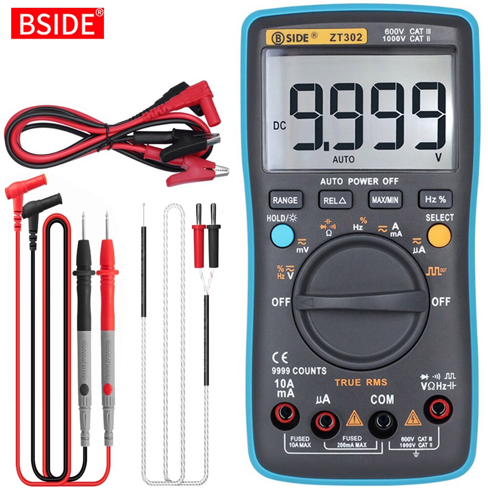 Digitalt multimeter bside zt301 true-rms dc/da vo... – Grandado