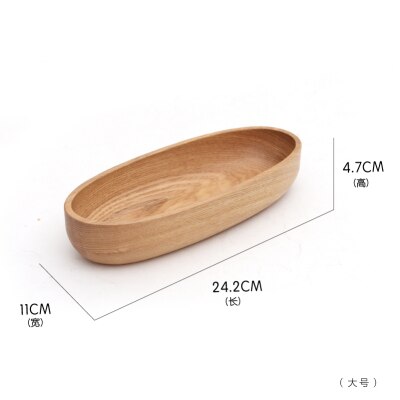 Wooden macaron tray ash mangosteen nut plate solid... – Grandado