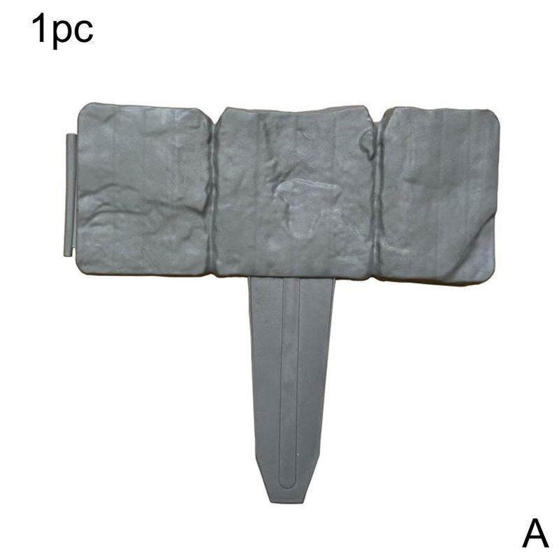 Grey Stone Effect Border Edging Plastic Fence Cobb... – Vicedeal