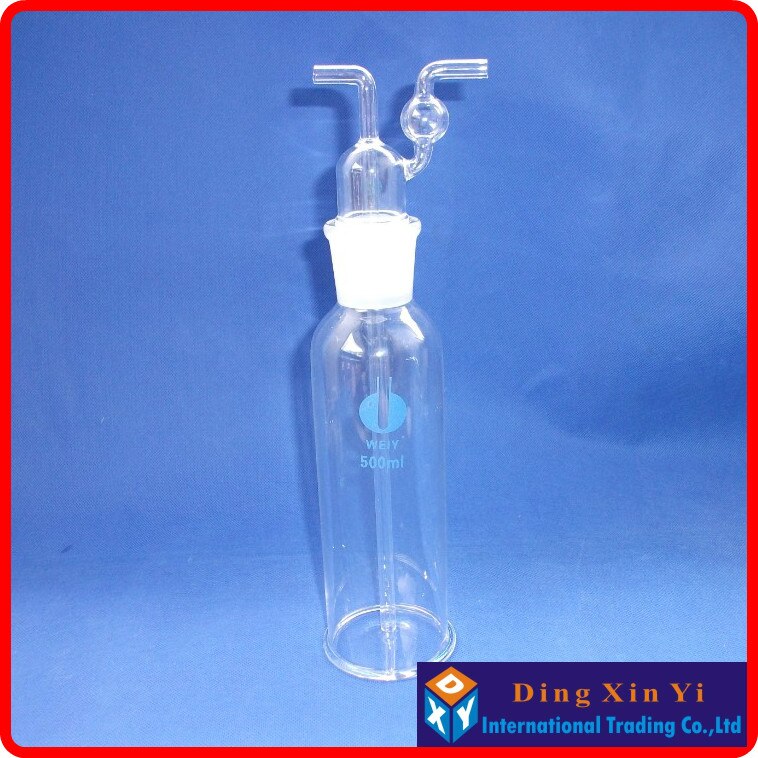 500ml Lab Glass Gas Washing Bottle drechsel,Straig... – Vicedeal