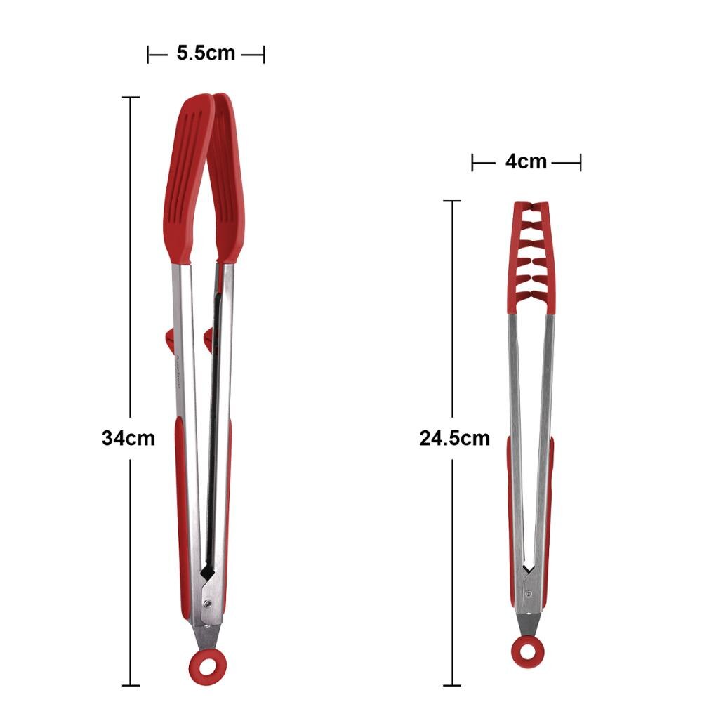 Kitchen Cooking Tongs 12 / 9 inch turner Heat Resi... – Grandado
