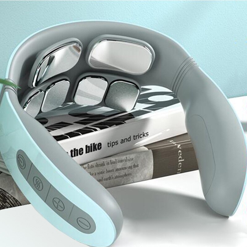 6 Head Electric Neck Massager Smart Voice Cervical... – Vicedeal