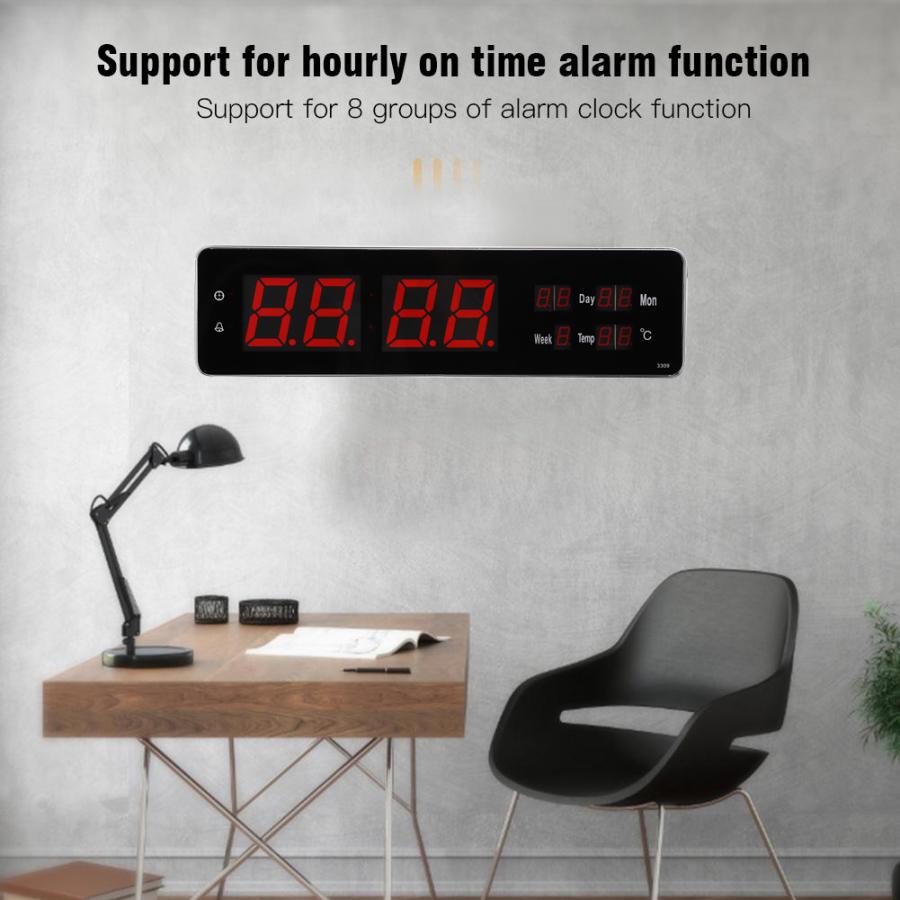 LED Large Perpetual Calendar Digit Desk Wall Clock... – Grandado