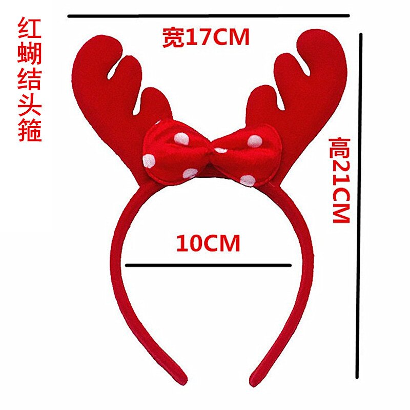 Red Christmas Headband Cute Cartoon Santa Snowman ... – Vicedeal