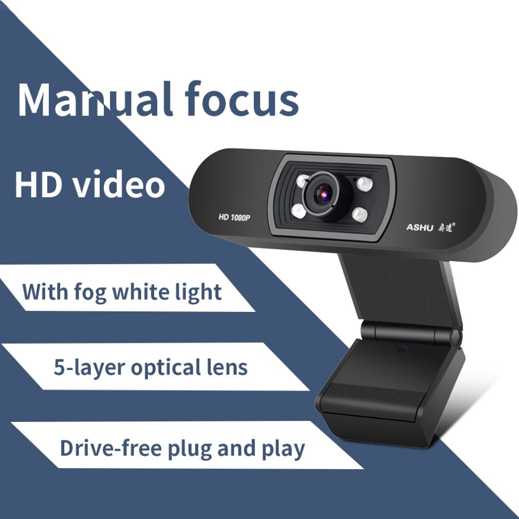 H800 USB 1080P Webcam For Computer Laptop Auto Foc... – Grandado