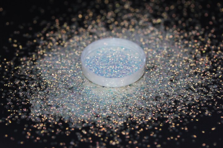 1mm White Iridescent Colors Shifting Aurora Effect... – Grandado